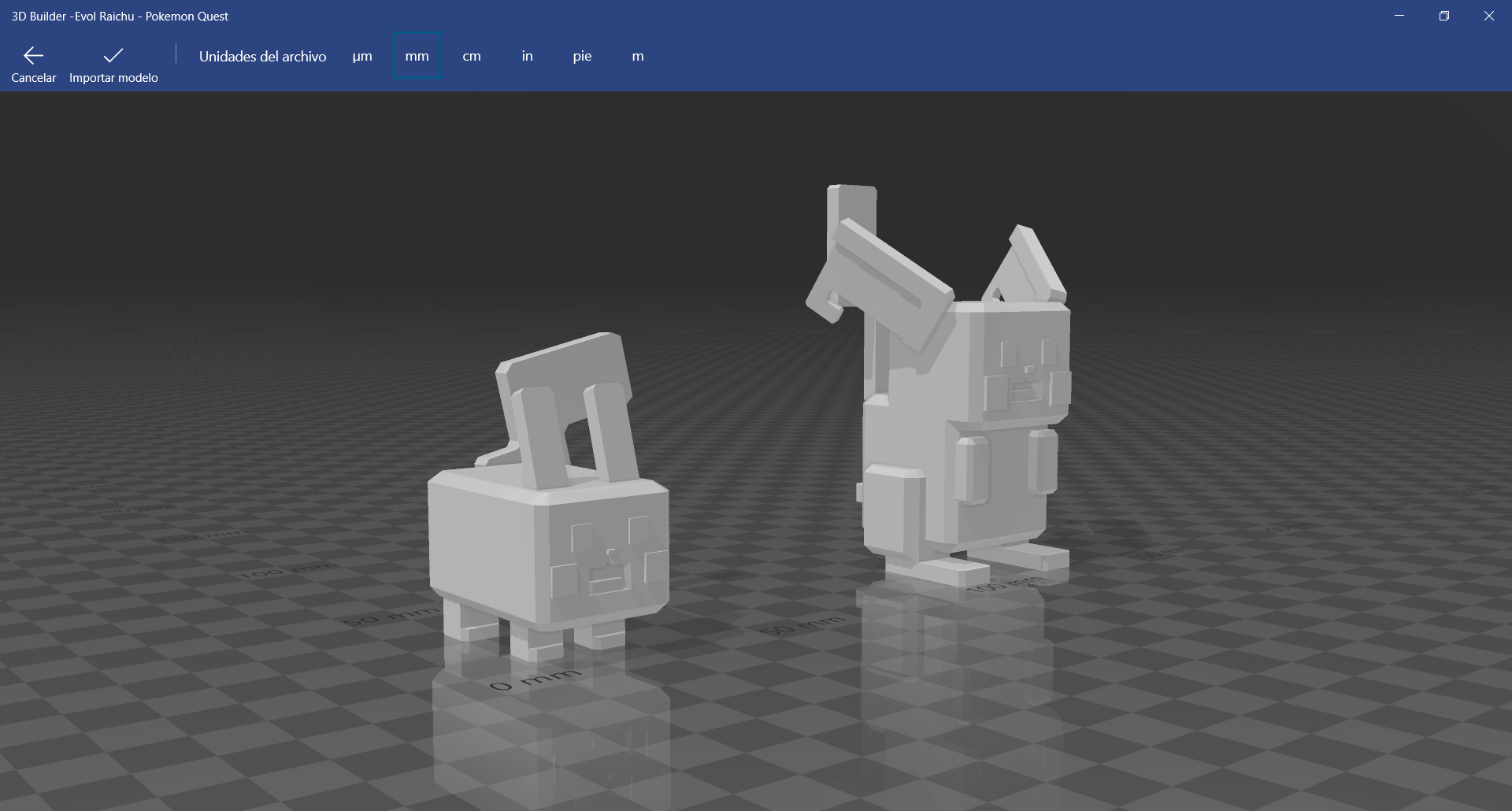 STL file Evolutions of Raichu - Pokemon Quest 8-BITS・3D print model to ...