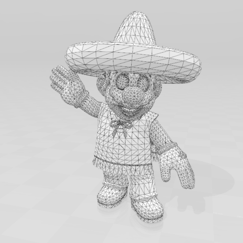 Download 3D printing designs Mexican Mario ・ Cults