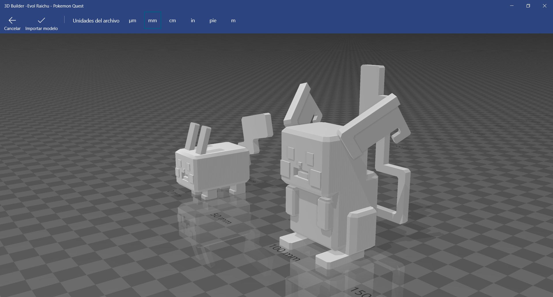 STL file Evolutions of Raichu - Pokemon Quest 8-BITS・3D print model to ...