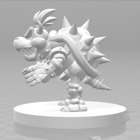 Download STL file Dry Bowser • 3D printer model ・ Cults