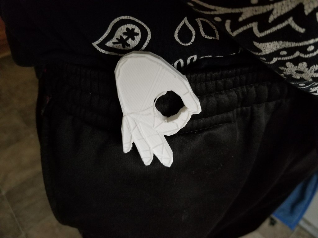 Free 3D file OK Hand Sign / Ballgazer game piece 👌・3D printer design to ...