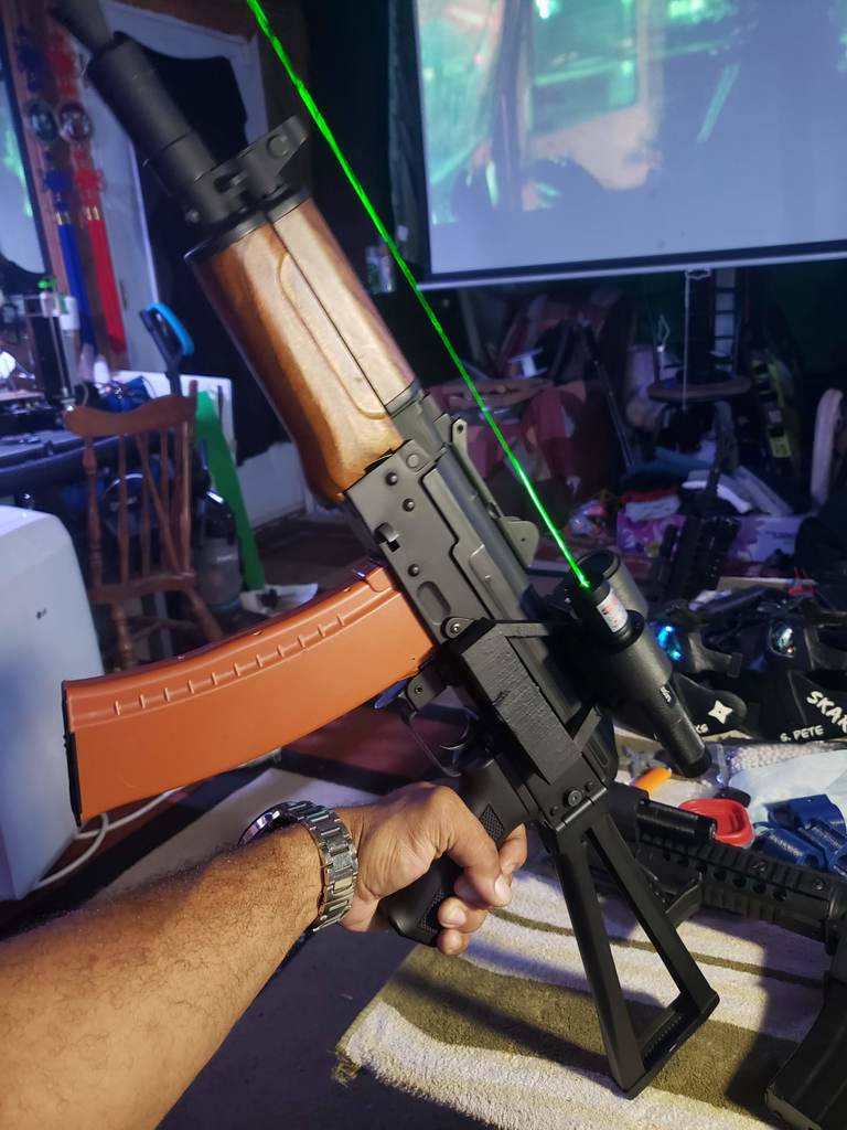 Free 3D file Ak side rail mount with extra rail 🔫・3D printer design to ...