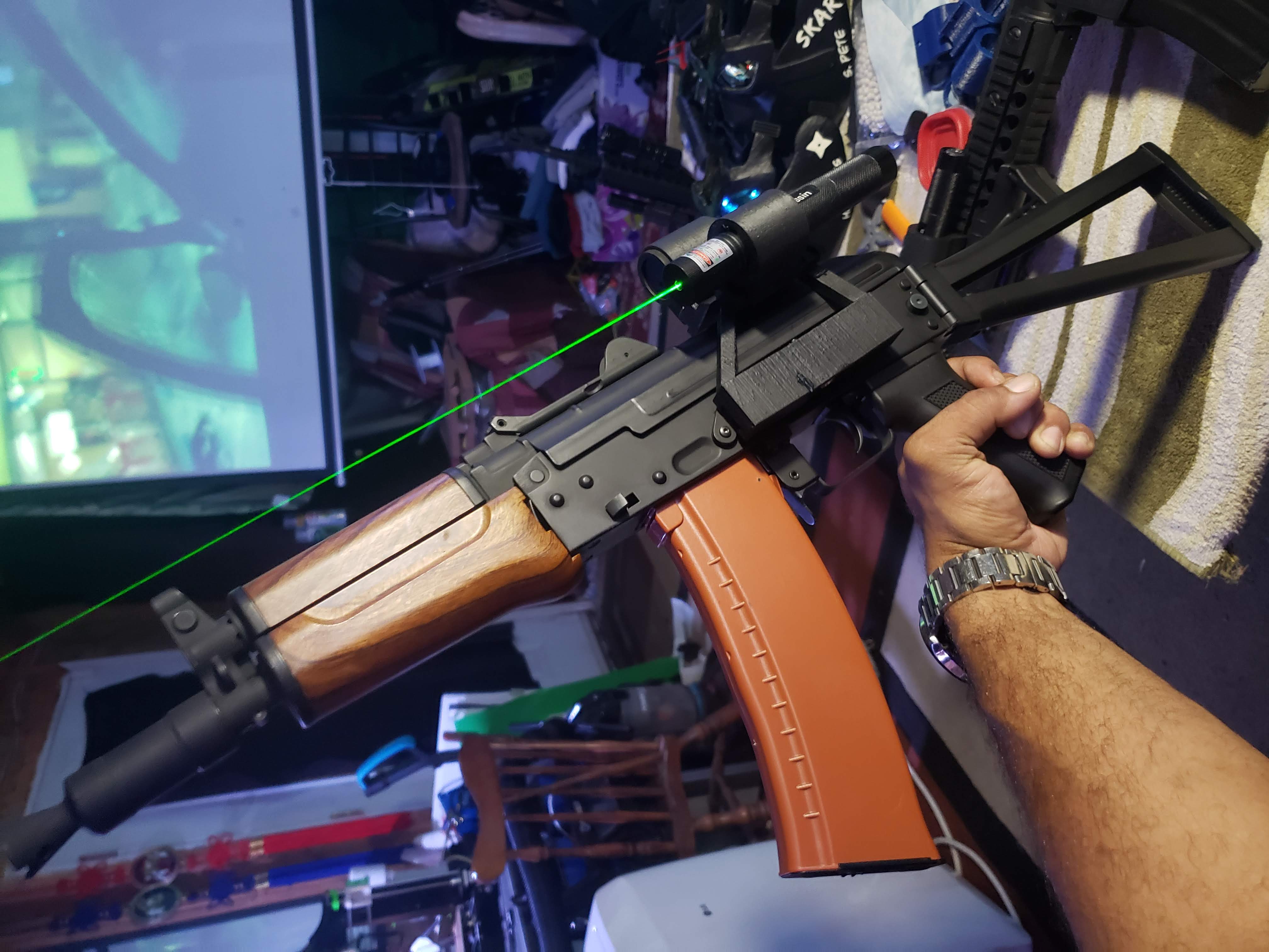 Free 3D file Ak side rail mount with extra rail 🔫・3D printer design to ...