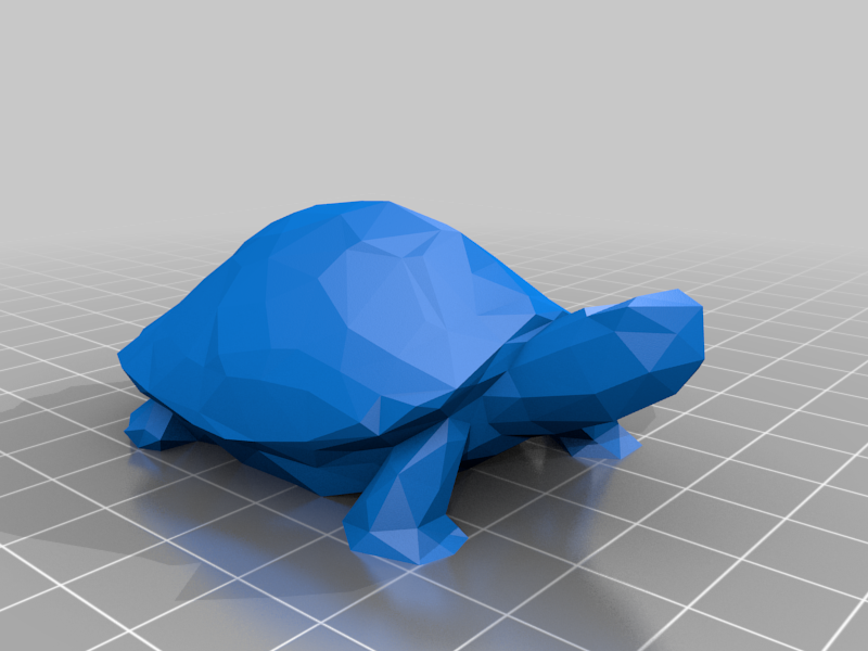 Archivo STL gratis Tortuga Low Poly Sin Soportes・Diseño imprimible en ...