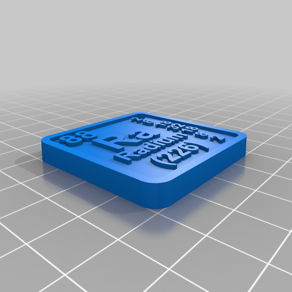 Free STL file Radium key chain・3D printing design to download・Cults