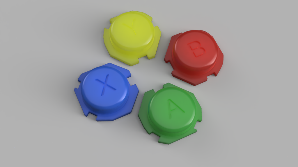 Free 3D file Switch Xbox style buttons 🎮・3D printer model to download・Cults
