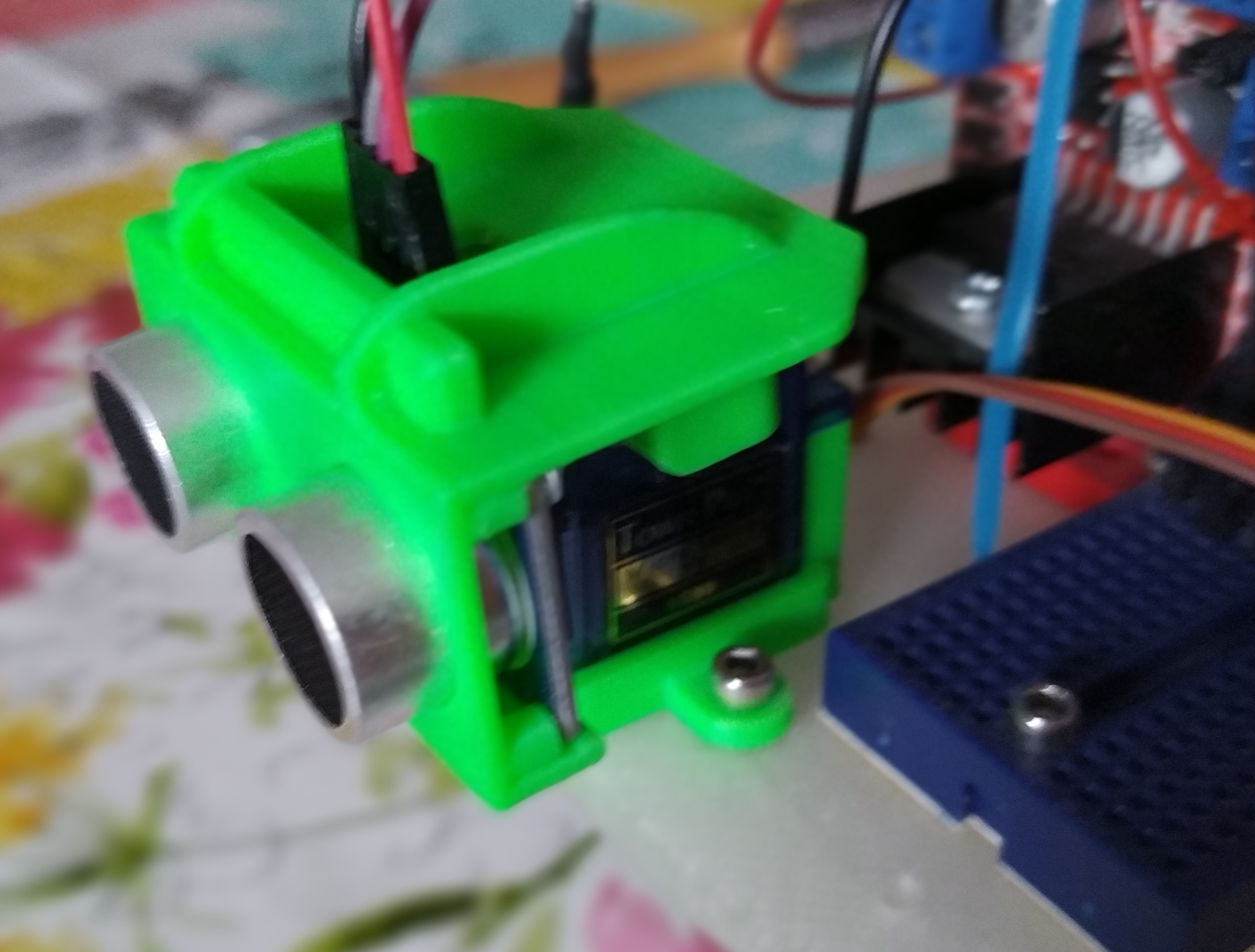 Download free STL file Ultrasonic Sensor Support for Robots • 3D ...