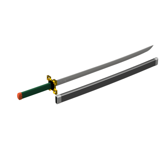 Download 3D model katana Muichiro Tokito de Kimetsu no Yaiba / Demon ...
