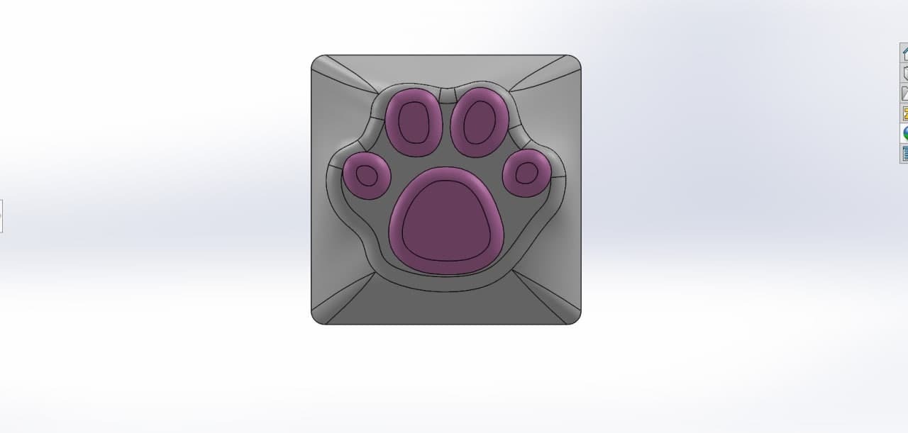 3D file Keycap Catpaws 3D Model・3D print model to download・Cults