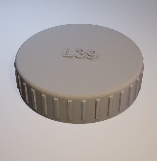STL file M39 rear lens cap (Leica)・3D print model to download・Cults
