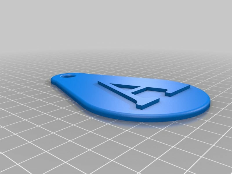 Free STL file Letter A Key Fob・Design to download and 3D print・Cults