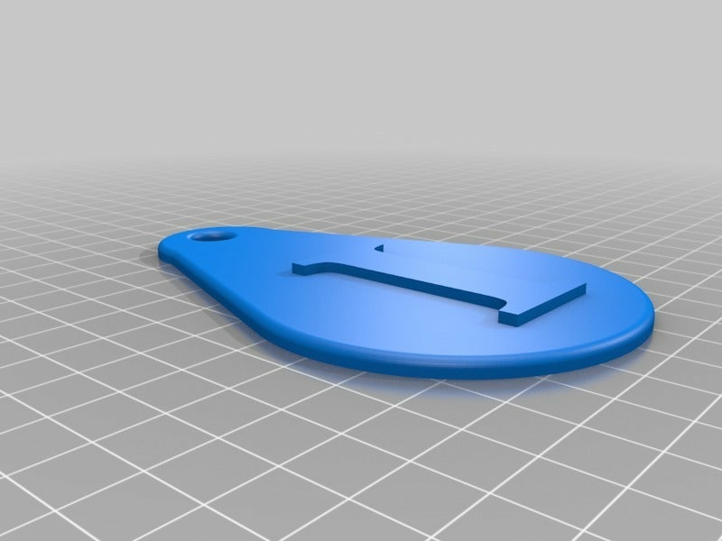 Free STL file Letter I Key Fob 🔑・3D printing idea to download・Cults