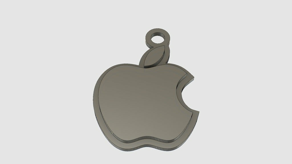 Archivo STL gratuito Llavero con logotipo de Apple・Idea de impresión 3D ...