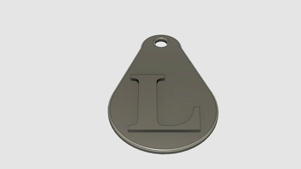 Бесплатный STL файл Letter L Key Fob・Объект для скачивания и 3D печати ...