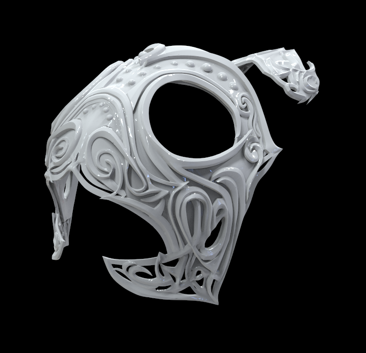 3D file Fran FF14 Helmet (for cosplay)・3D printing design to download・Cults