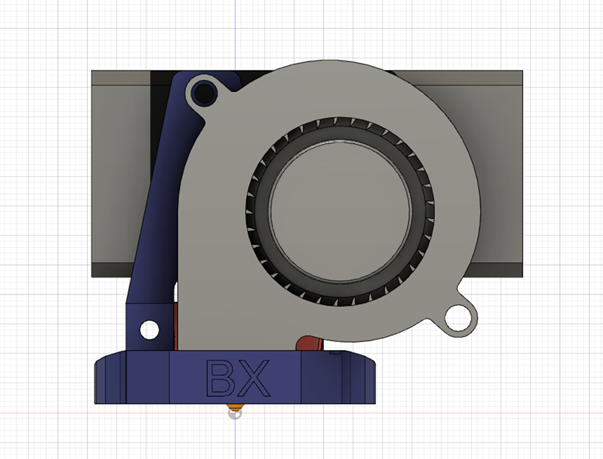 Free STL file BIQU BX Front Mount 5015 Fan Duct - H2 Extruder・3D printer design to download・Cults