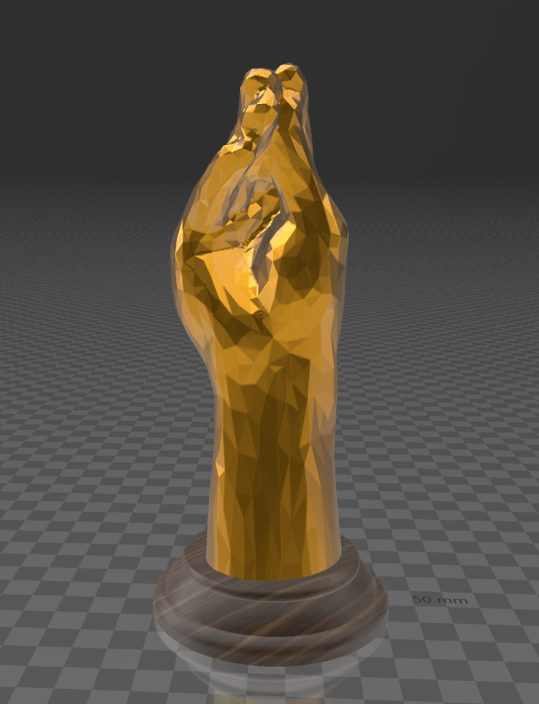 STL file Italian Hand Award - Italy Hand Prize・3D printing model to ...