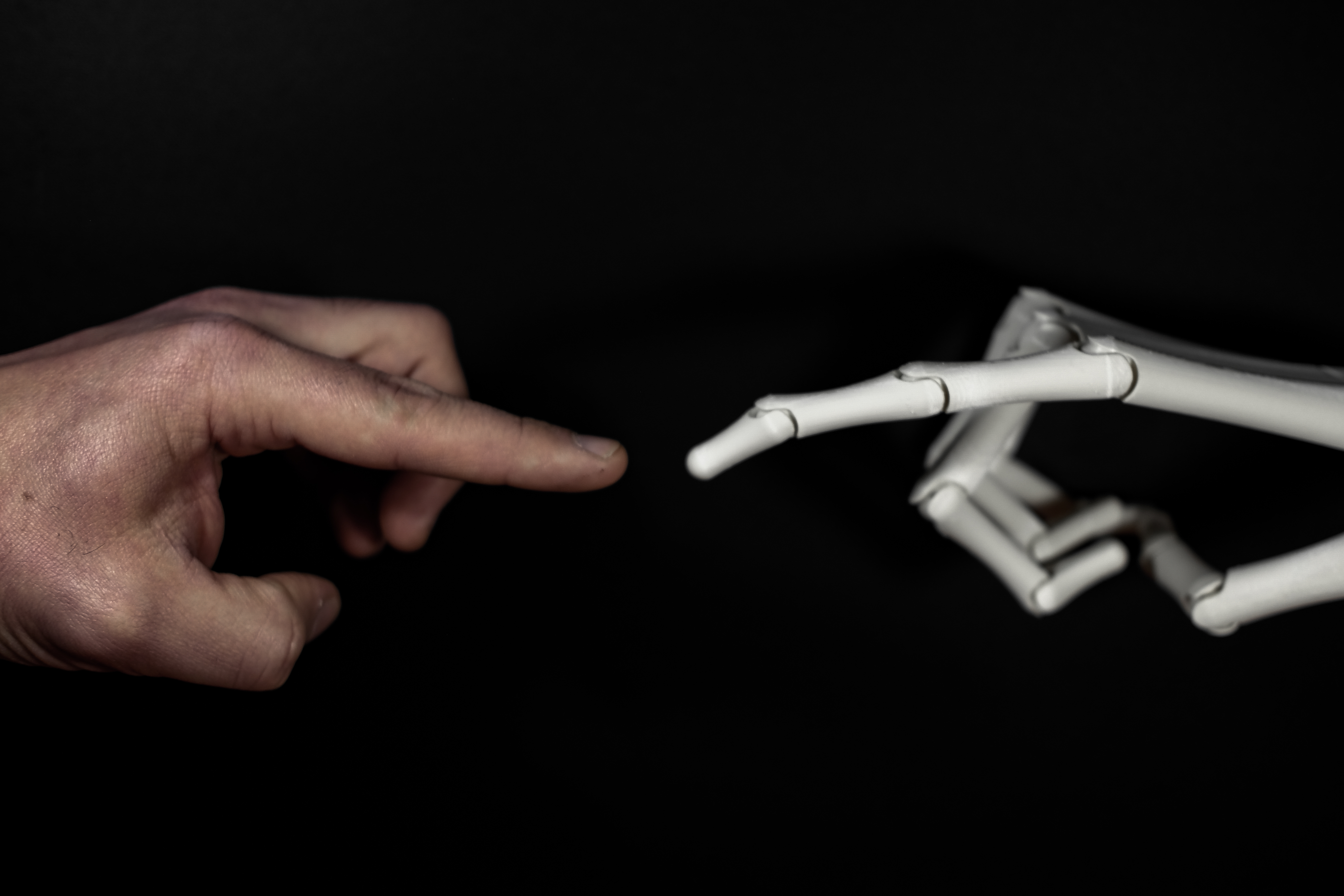 Skeleton Hand Reaching