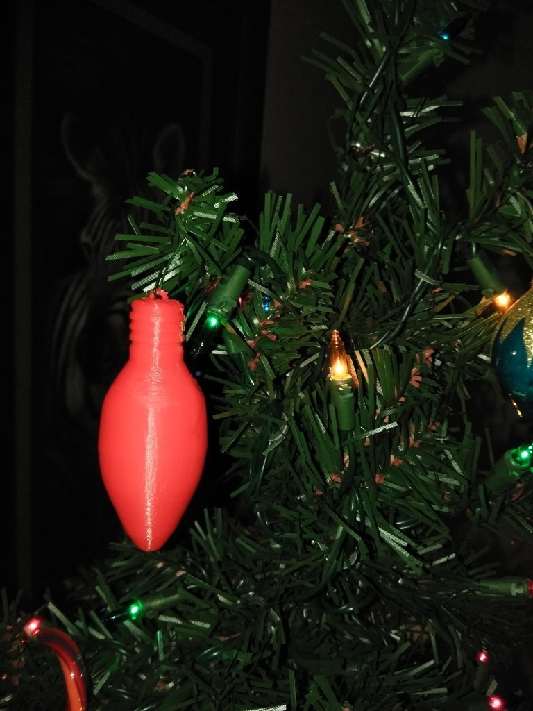 Free STL file Christmas light bulb ornament・3D printer model to ...