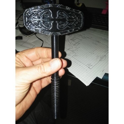 Download free STL files MEDIEVEL MJOLNIR (THORS HAMMER) ・ Cults