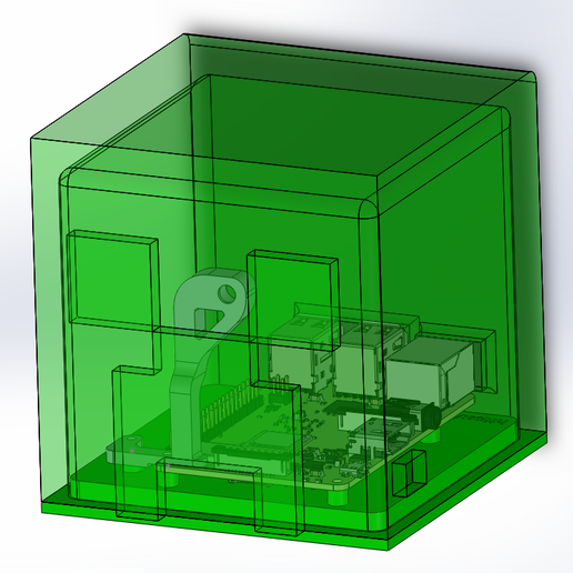 Download STL files Raspberry pi case - Creeper Minecraft ・ Cults