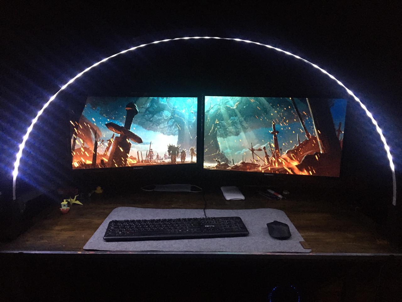 OBJ file Light Arc Desk Customizable・Model to download and 3D print・Cults