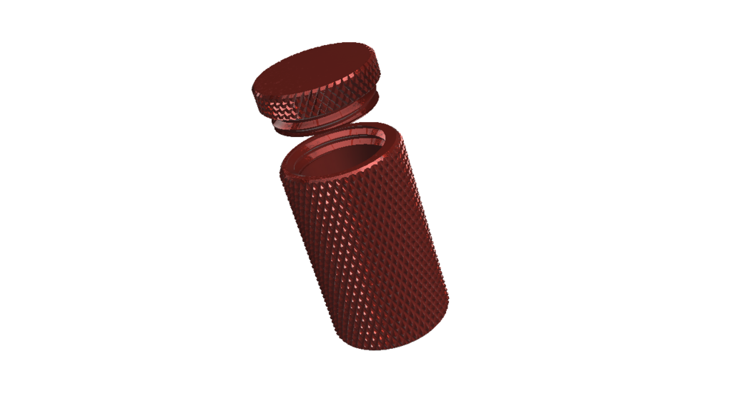 Free STL file Knurled container・3D print model to download・Cults