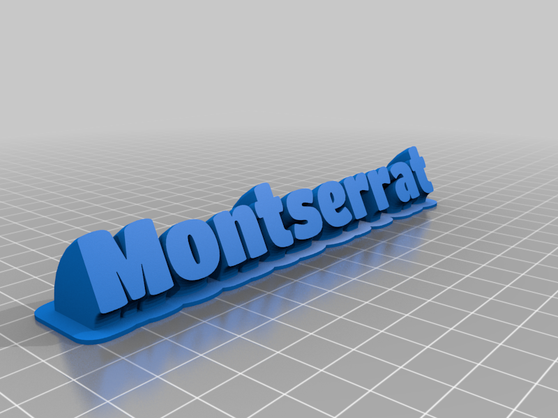 Free STL file Montserrat 🇲🇸・3D printer model to download・Cults