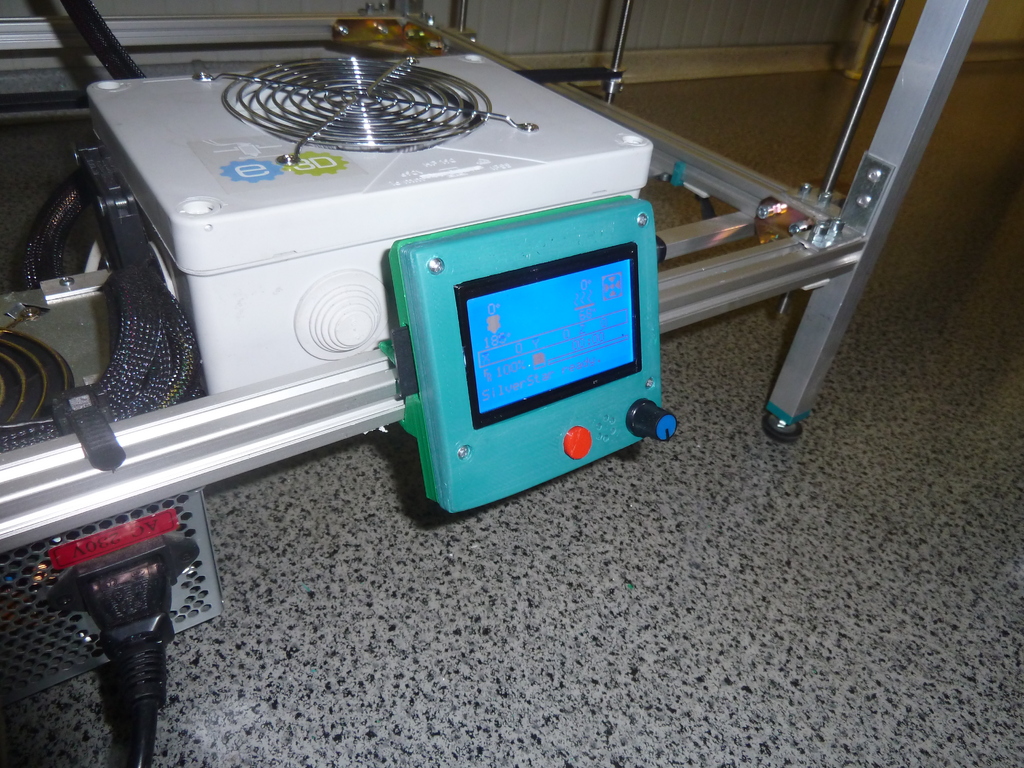 Free 3D file Reprap Full Graphic LCD case for 20x20 aluminum profile 🔧 ...