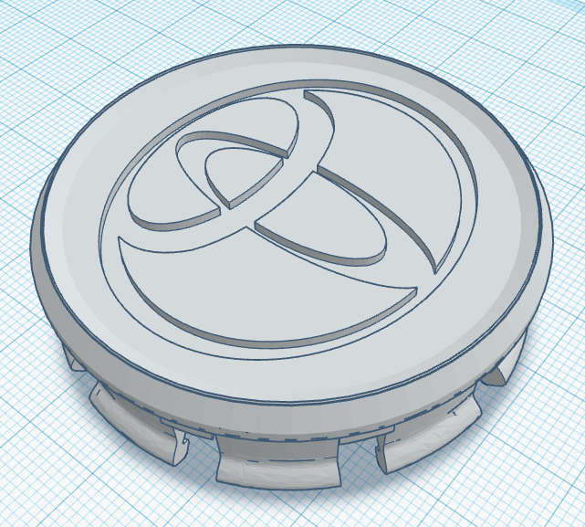 Free 3D file Toyota Wheel Center Cap・3D print design to download・Cults