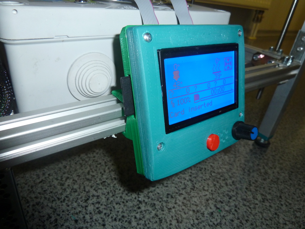 Free 3D file Reprap Full Graphic LCD case for 20x20 aluminum profile 🔧 ...