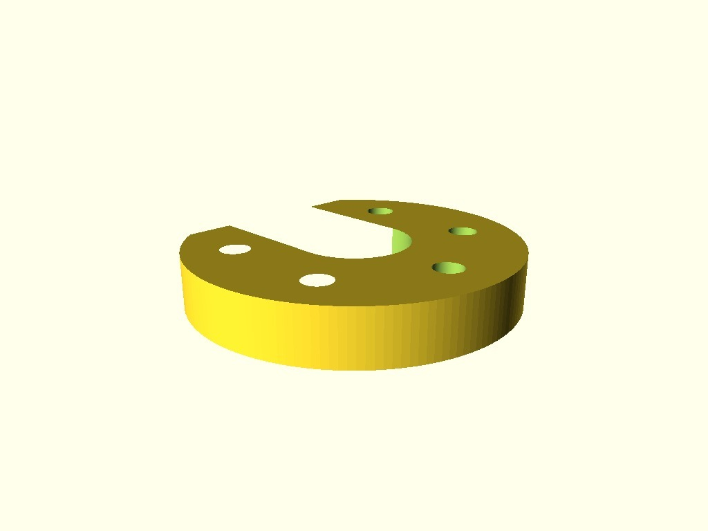 Free 3D file e3d v6 fisheye mount・Object to download and to 3D print・Cults