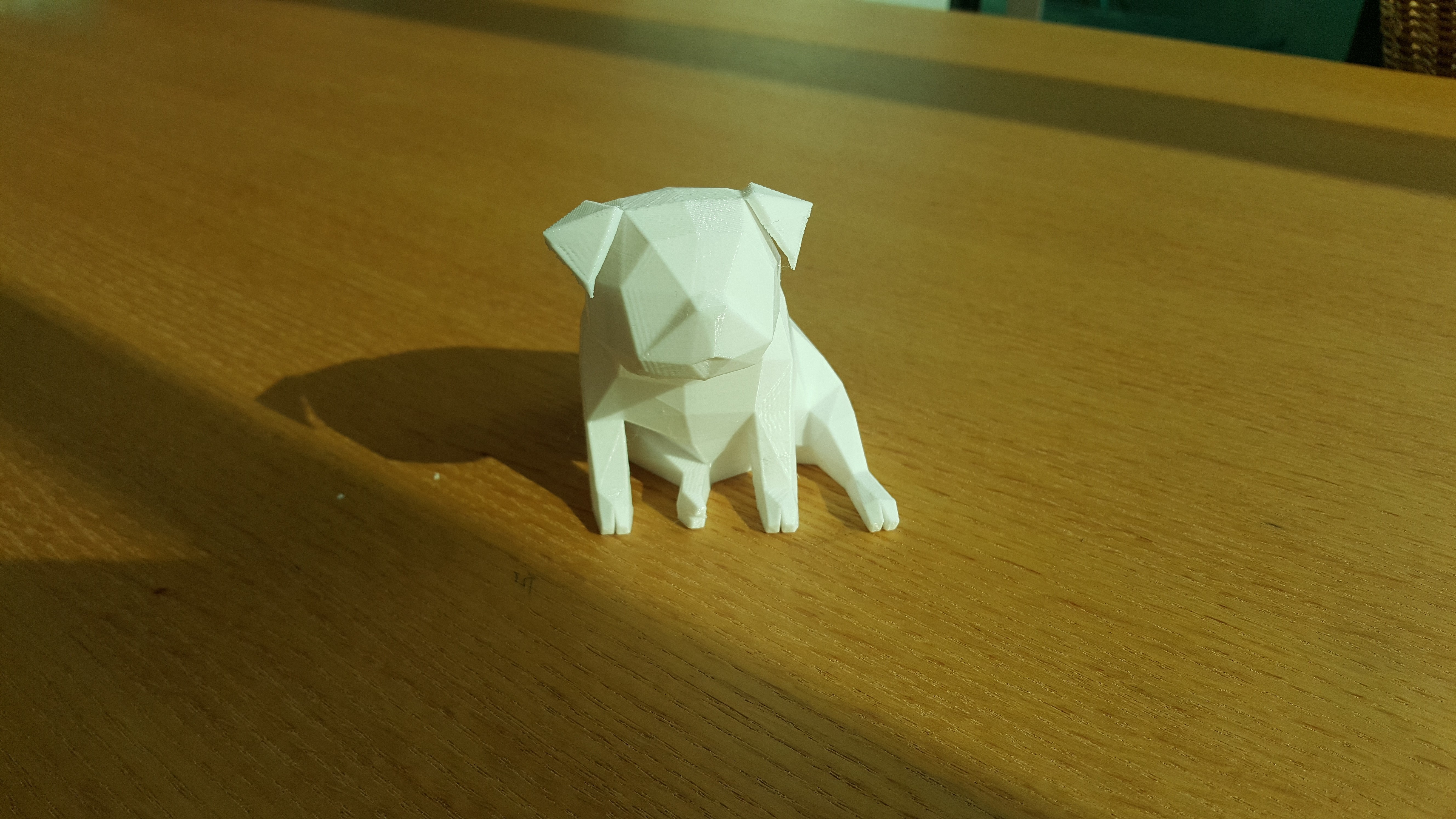 3D print Low Polygon Pug dog model 3D print model • made with ...