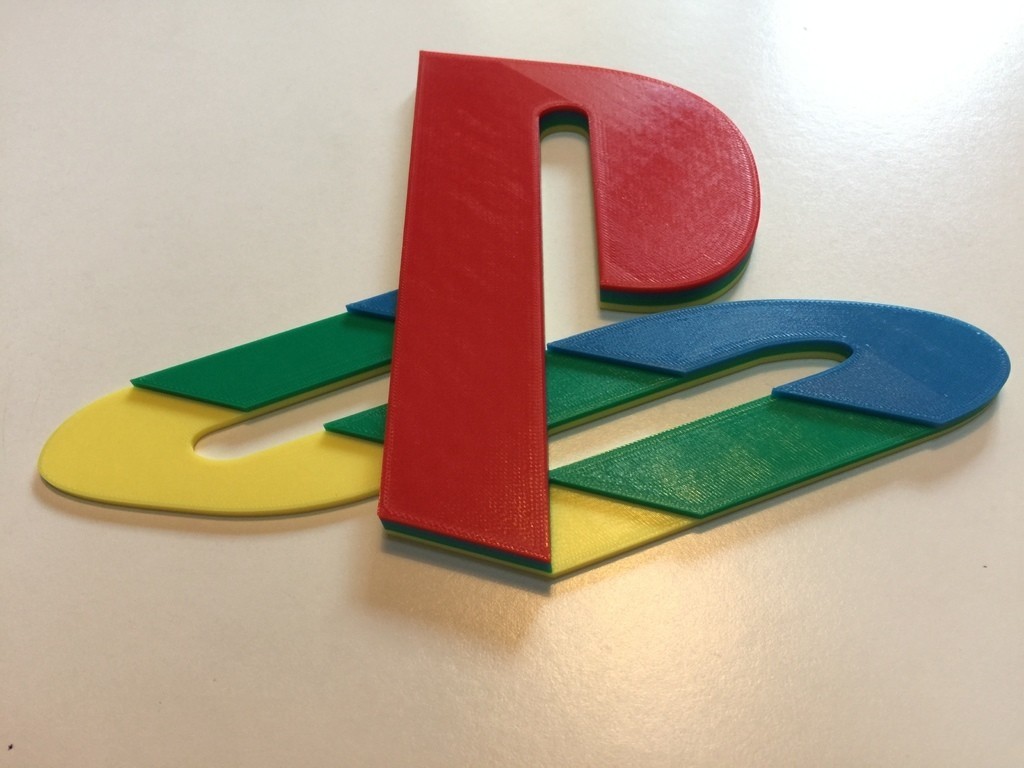 Free STL file Original PS Logo (4 Color)・3D printer design to download ...