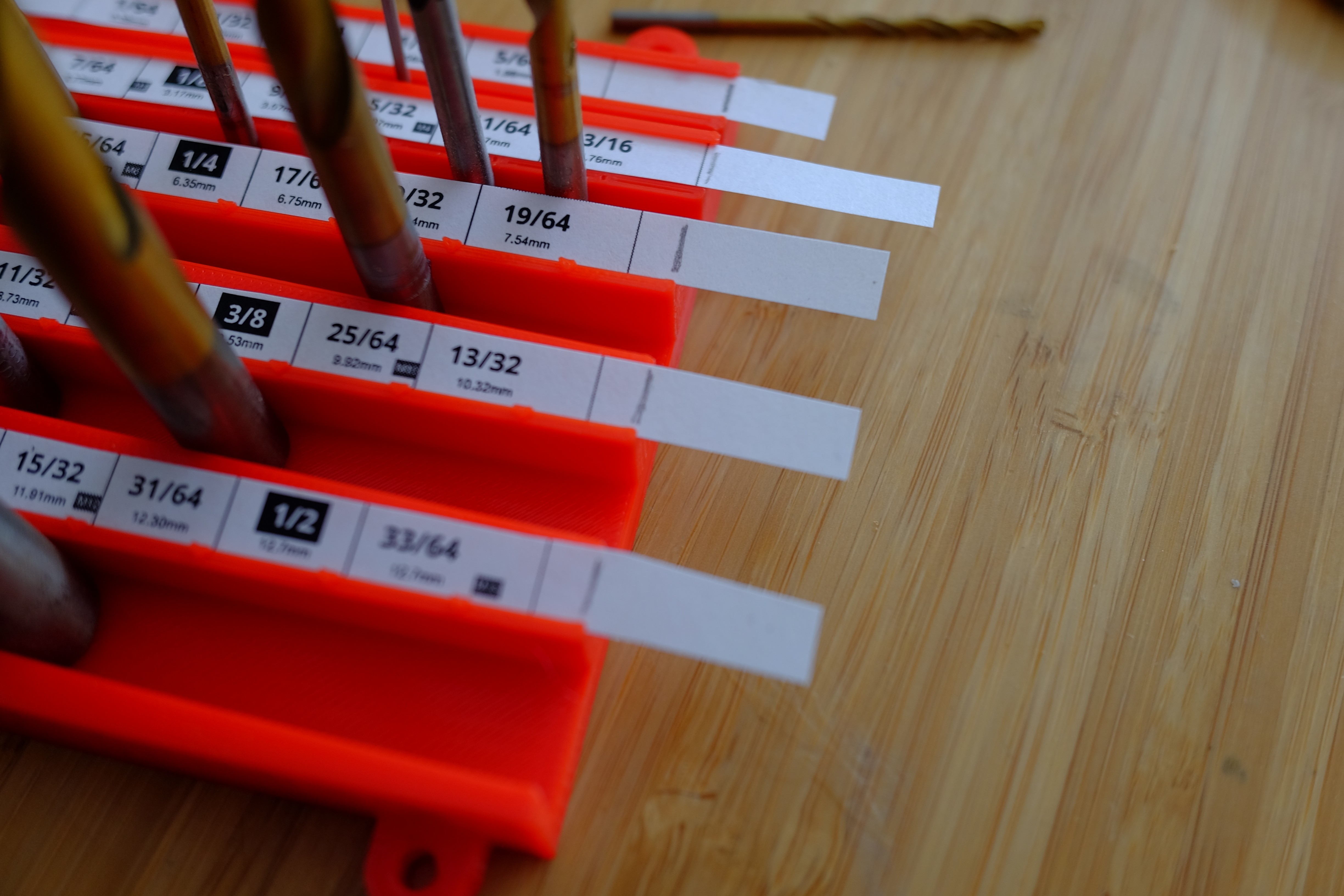 STL file The Amazing Drill Bit Sorter (imperial, fractional)・3D print ...