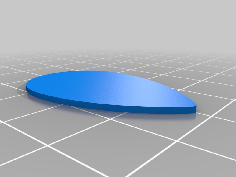 Free 3D file TEARDROP GUITAR PICK・3D printer design to download・Cults
