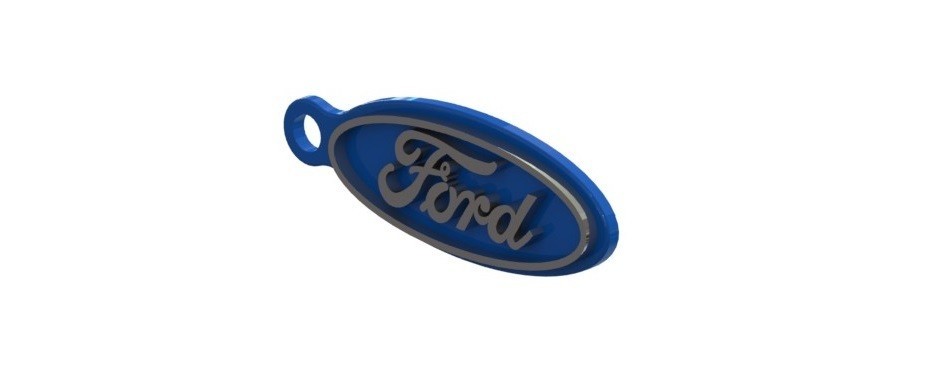 STL file Ford Key Ring・3D print design to download・Cults