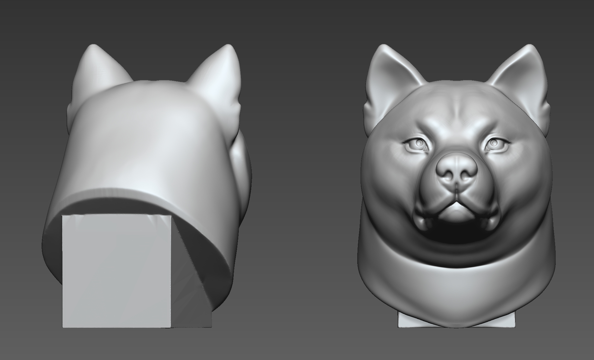 STL file Shiba Inu・3D printable design to download・Cults