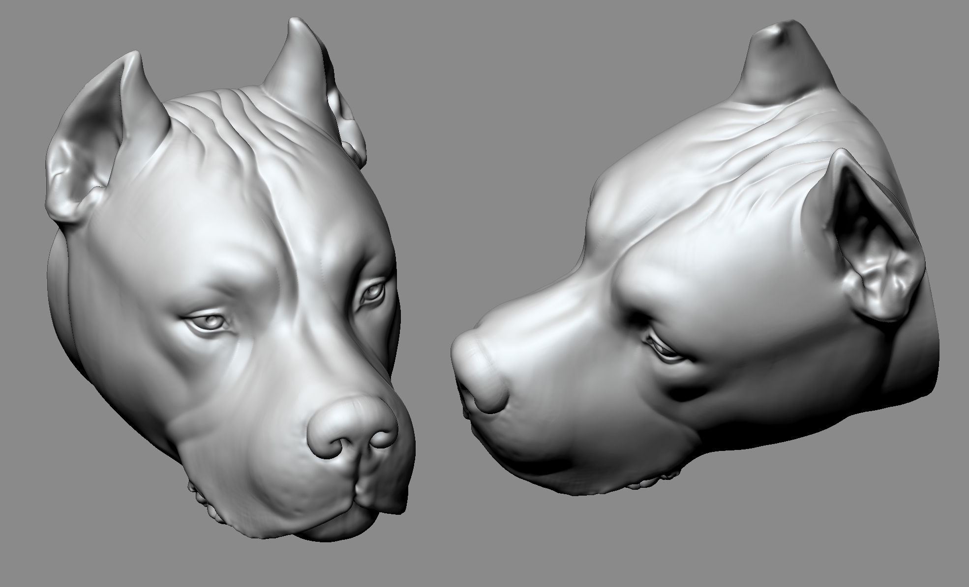 STL file Dogo Dog Head・3D printing idea to download・Cults