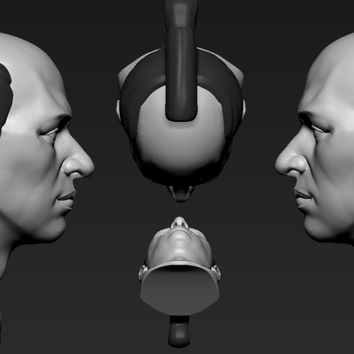 Download OBJ file Head Samurai • Model to 3D print ・ Cults