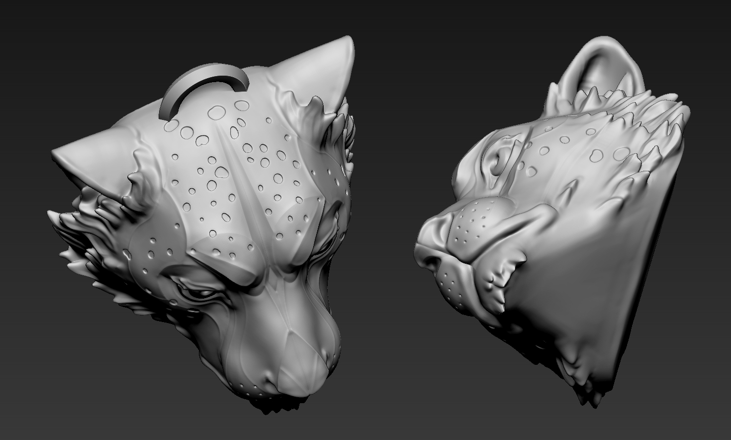 STL file Leopard Head・3D printing model to download・Cults