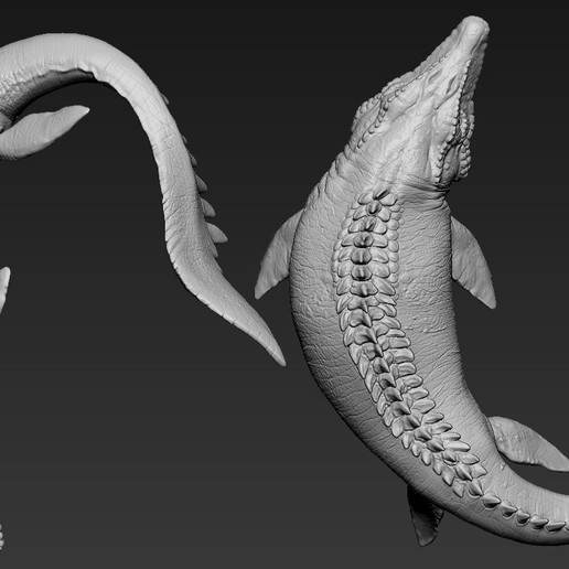 Download OBJ file Mosasaurus • 3D print object ・ Cults