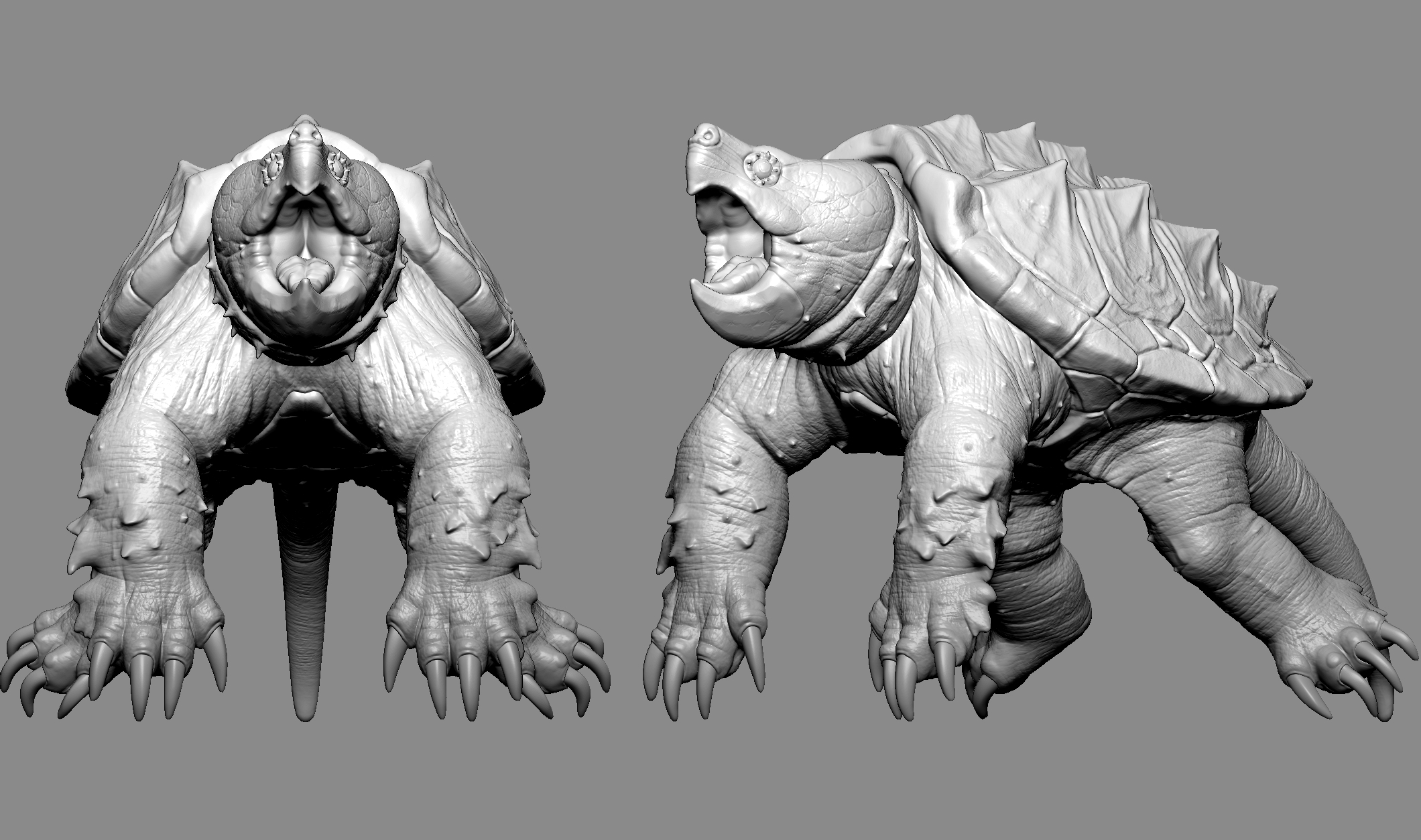 STL file Alligator Snapping Turtle・3D printer model to download・Cults