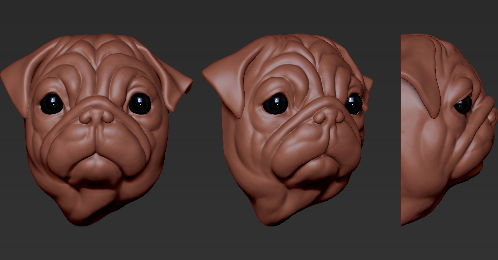 Free STL file Pug Head・3D print design to download・Cults