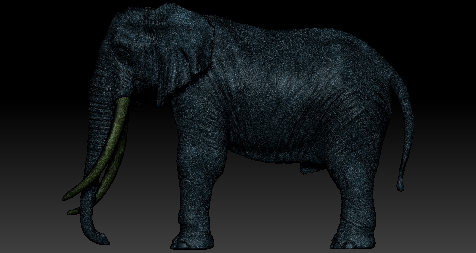 Descargar archivo OBJ Elefante Africano • Diseño para imprimir en 3D ...