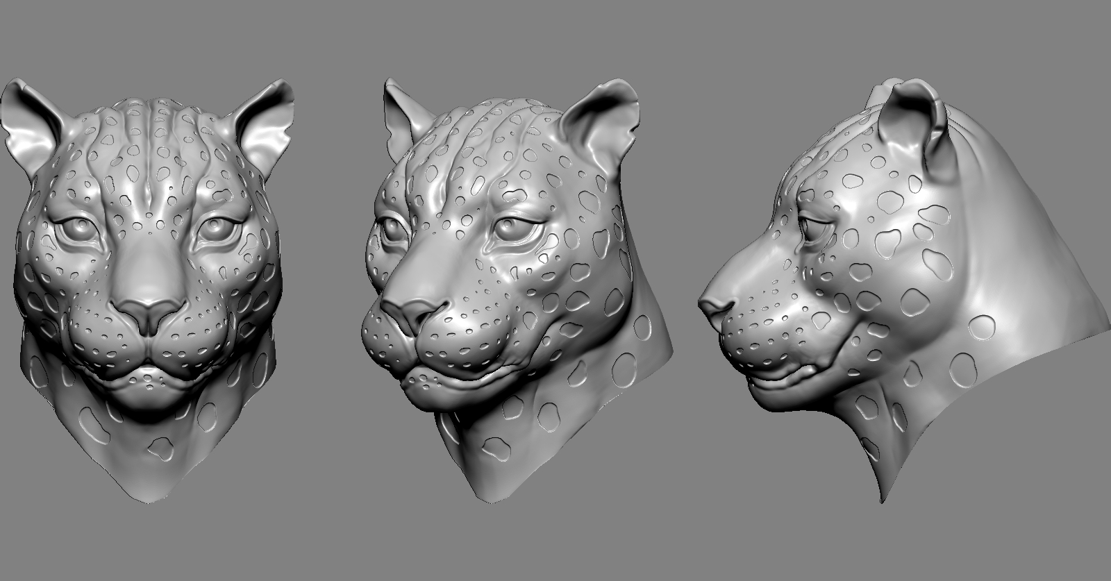 STL file Leopard Head 🐆・3D printing model to download・Cults