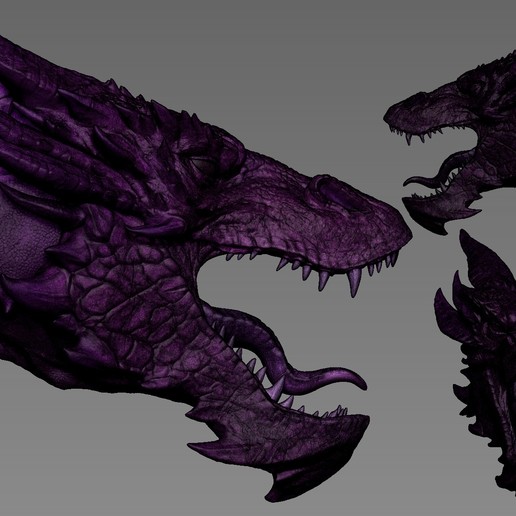 Download OBJ file Smaug Head • 3D printer template ・ Cults