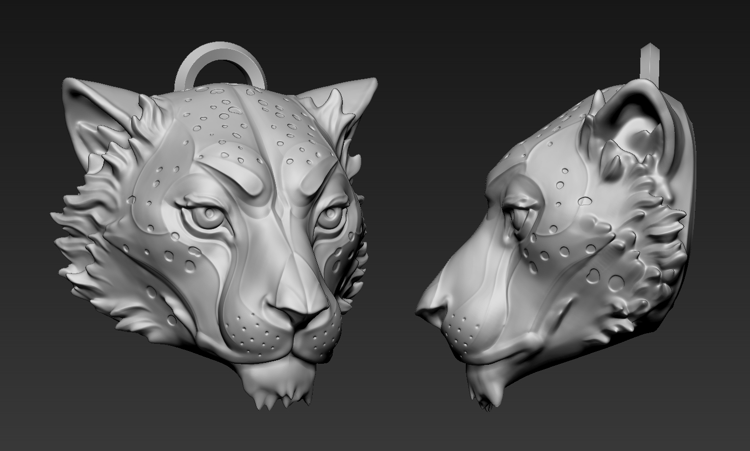 STL file Leopard Head・3D printing model to download・Cults