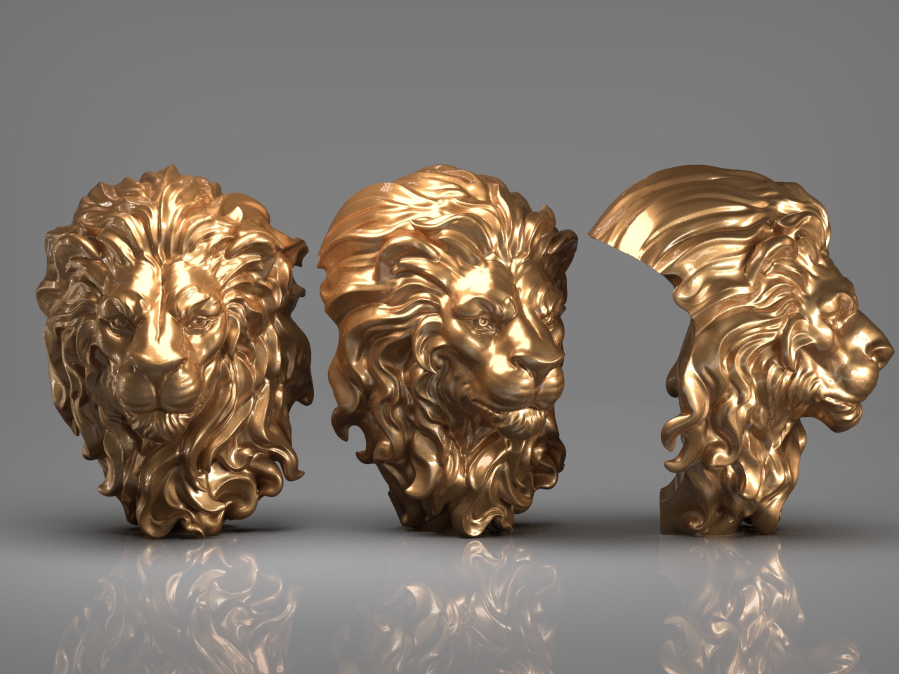 STL file Lion Head・3D printing template to download・Cults