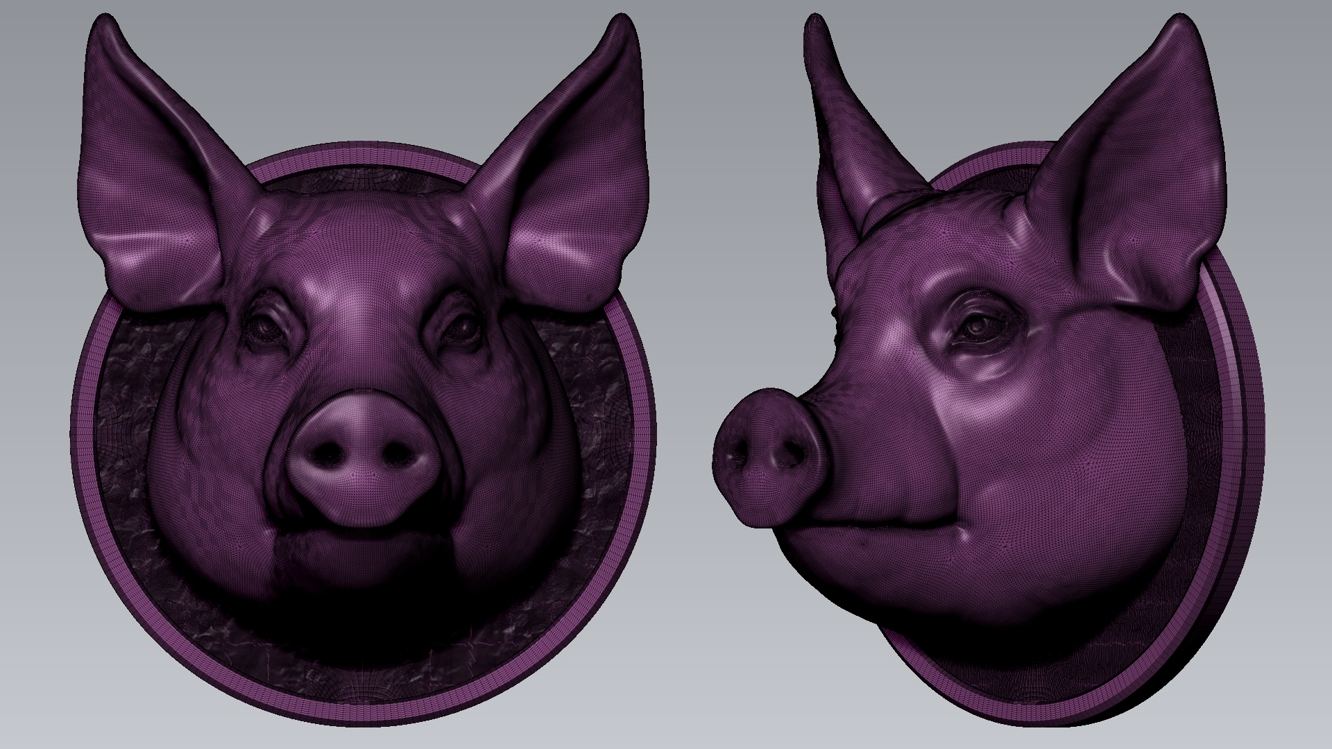 STL file Pig Head・3D printable model to download・Cults